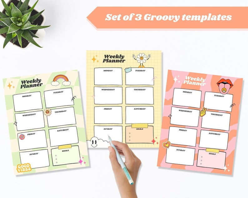 PRINTABLE Weekly Planner Bundle | Printable Planner | Instant Download ...