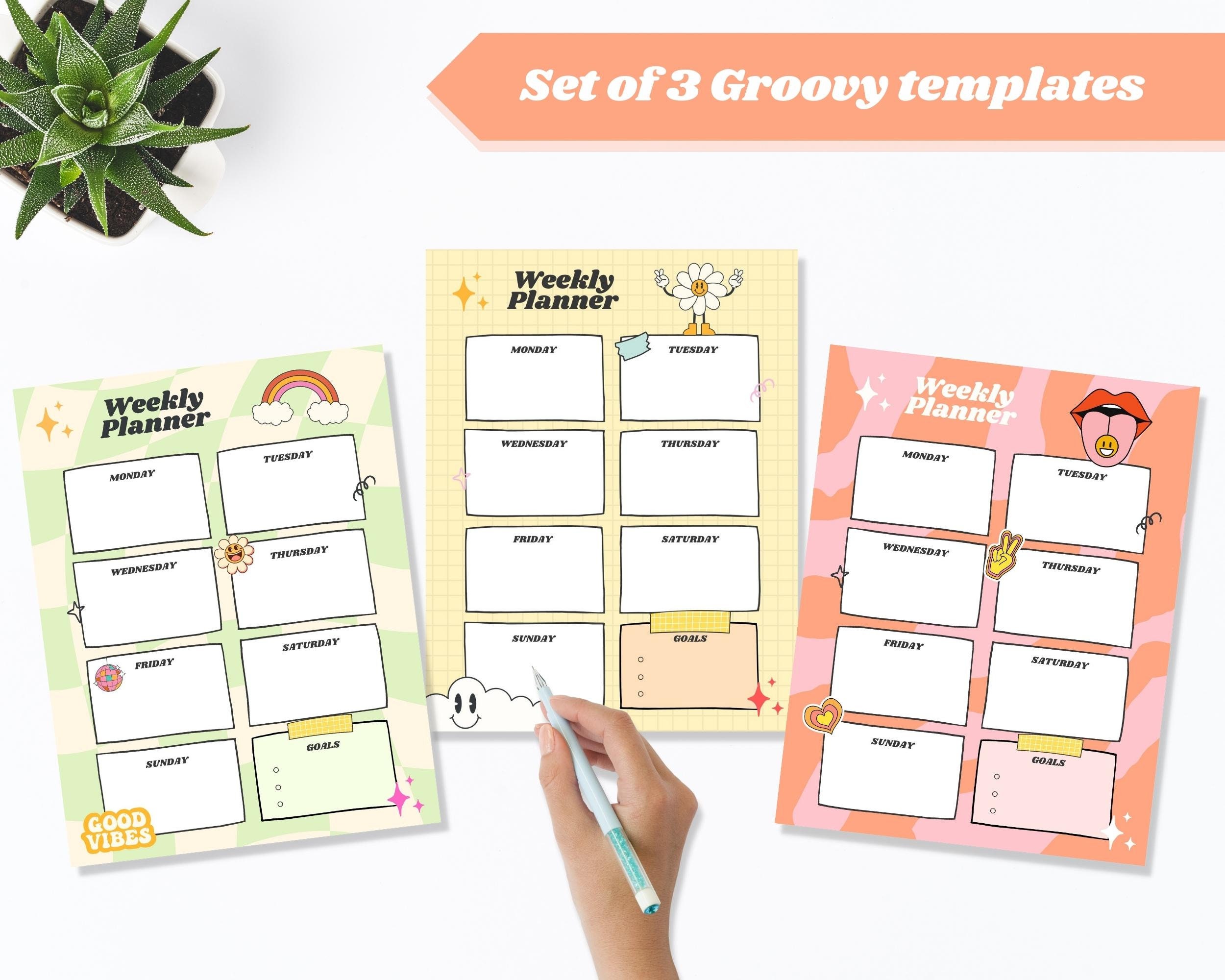 PRINTABLE Weekly Planner Bundle Printable Planner Instant Download ...