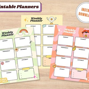PRINTABLE Weekly Planner Bundle | Printable Planner | Instant Download ...