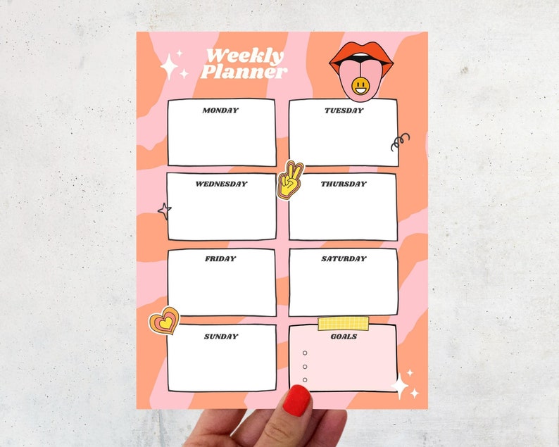 PRINTABLE Weekly Planner Bundle Printable Planner Instant Download ...