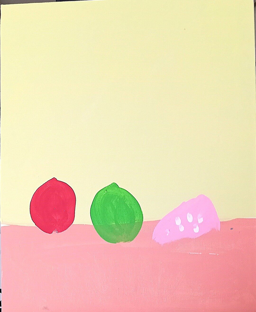 Handmade Fruit Pai Ting 8x10 Canvas Acrylic Painting - Etsy