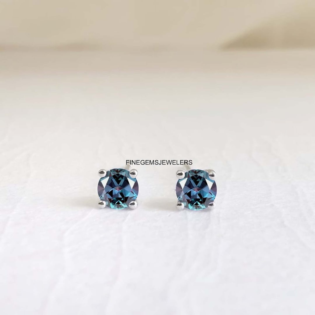 Vintage Alexandrite Earrings, Alexandrite Earrings for Women ...