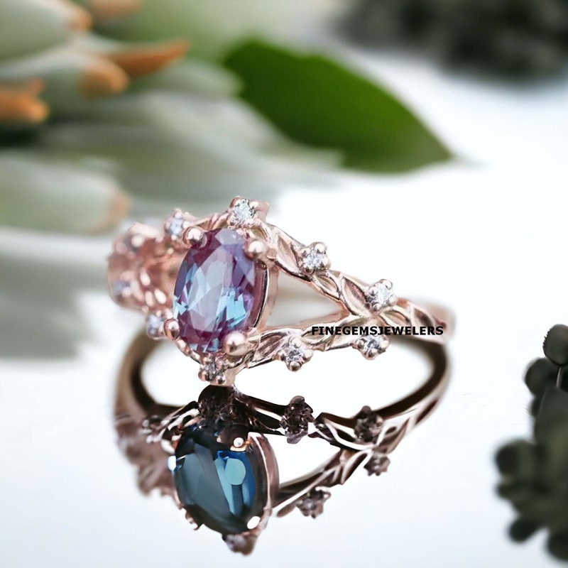 Alexandrite Ring - Etsy UK