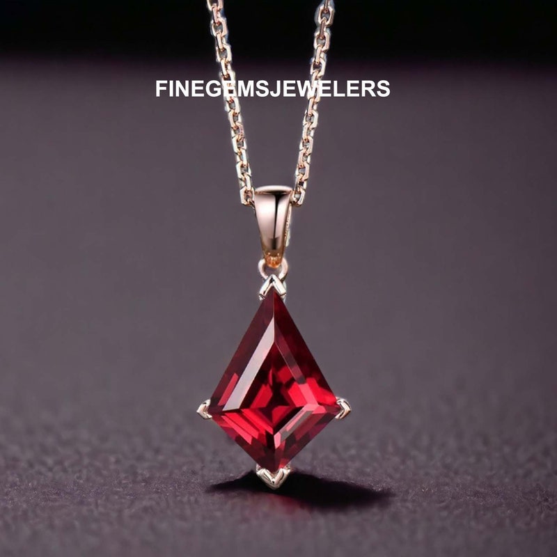 Red Ruby Necklace - Etsy