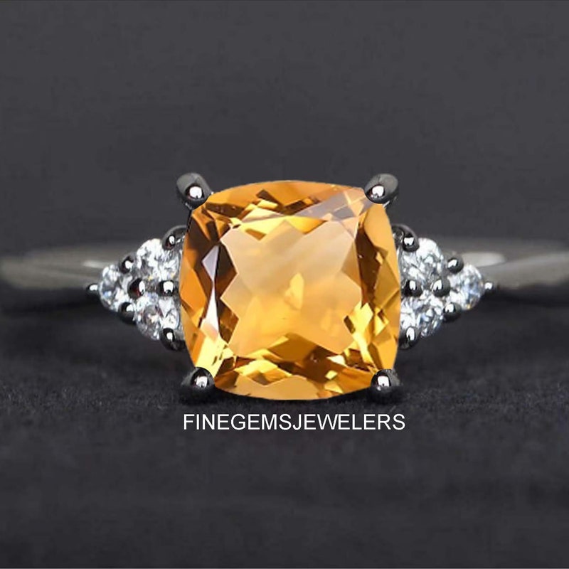 Yellow Topaz Ring - Etsy
