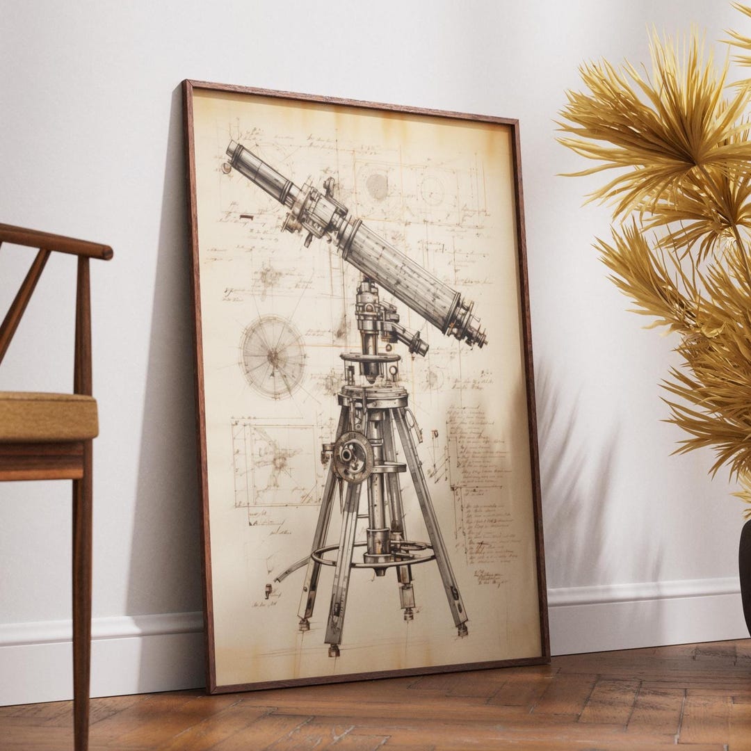 Telescope Technical Drawing #1 Poster/print - 13"x19" - Etsy