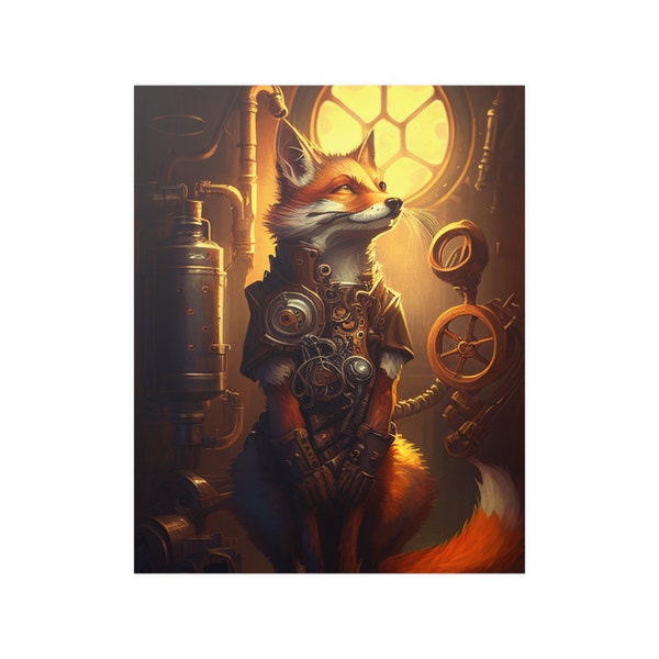 Steampunk Fox - Etsy
