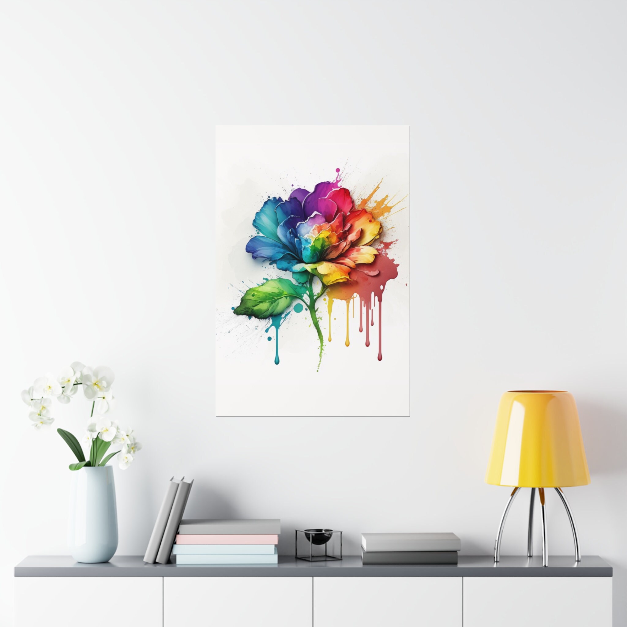 Flower Drips Physical Print/poster - Etsy