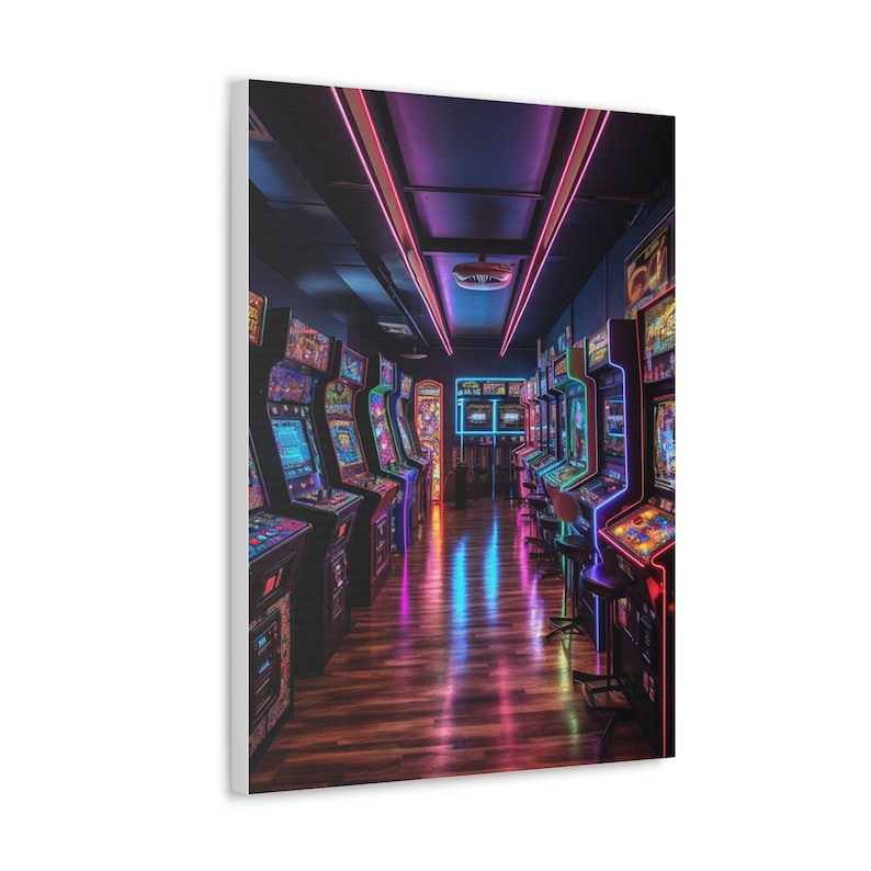 Retro Arcade Art Canvas Gallery Wraps, Multiple Sizes - Etsy