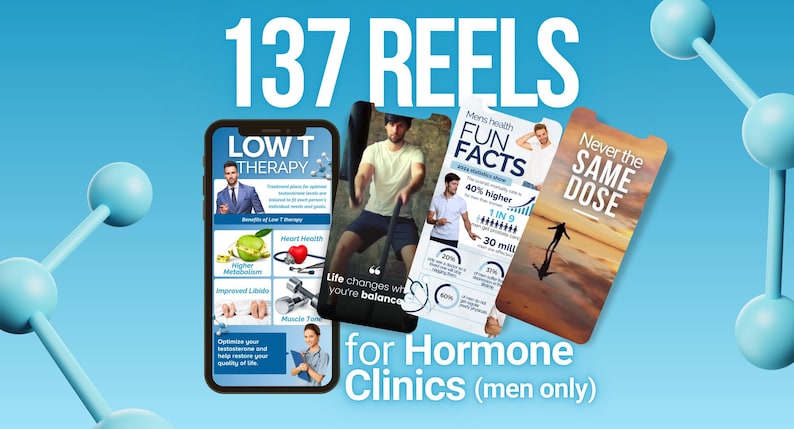 Reels for Low-t Clinic| Reels for Hormone Clinics | BHRT Instagram ...