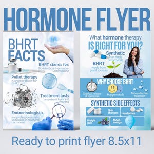 Flyer for Hormone Replacement Therapy Clinics | Printable Marketing ...