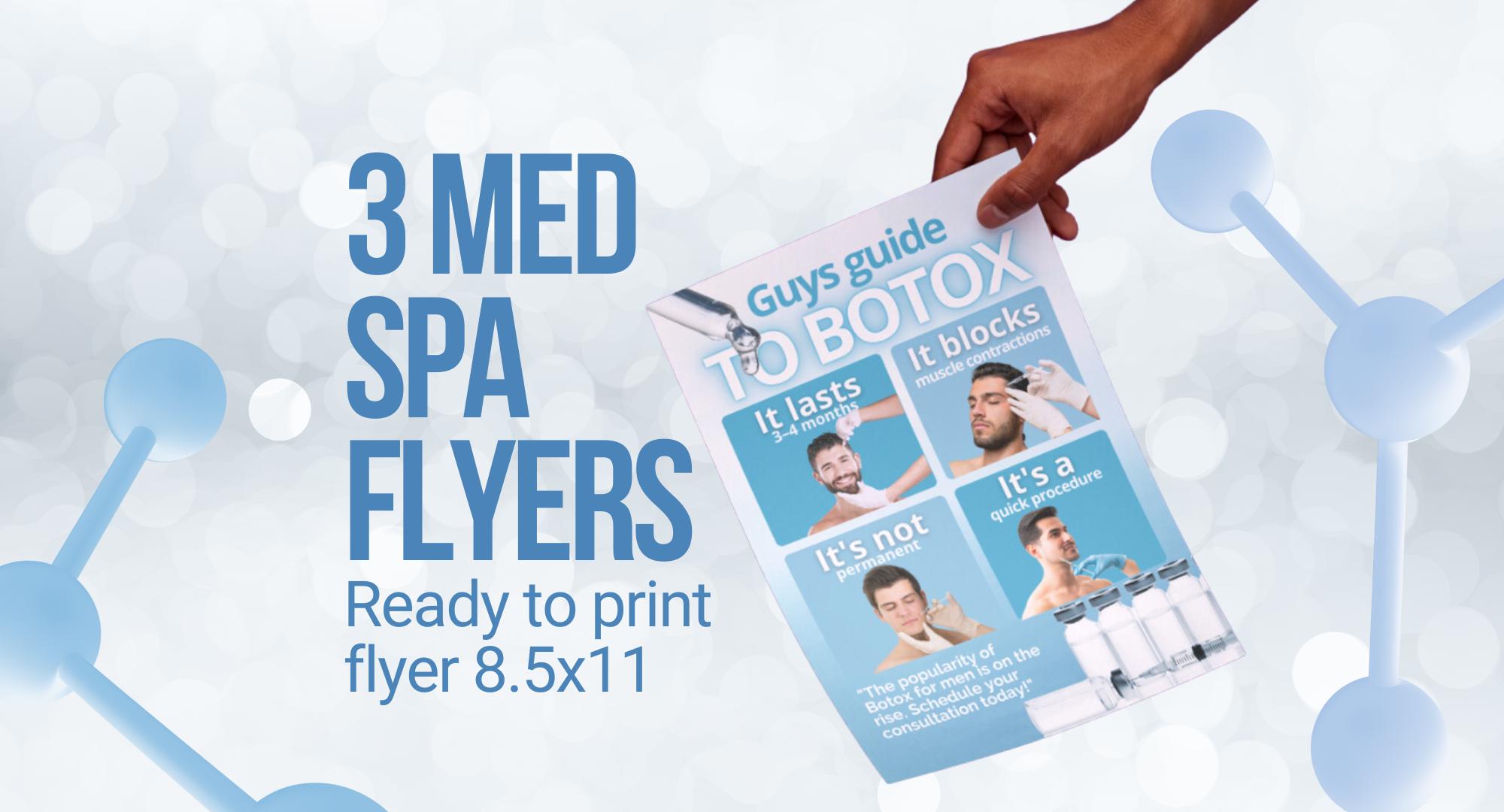 Medical Spa Flyer Canva Template | Medspa Marketing Flyer | Nurse ...
