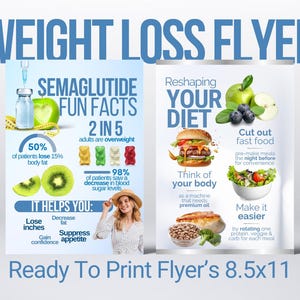 Flyer for Weight Loss Clinic | Printable Marketing | Canva Flyer ...