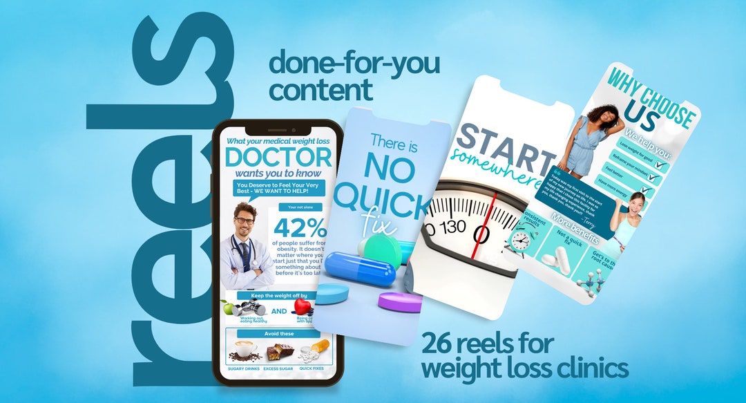 26 Reels for Weight Loss Clinics | Tiktok Videos | Weight Loss Social ...