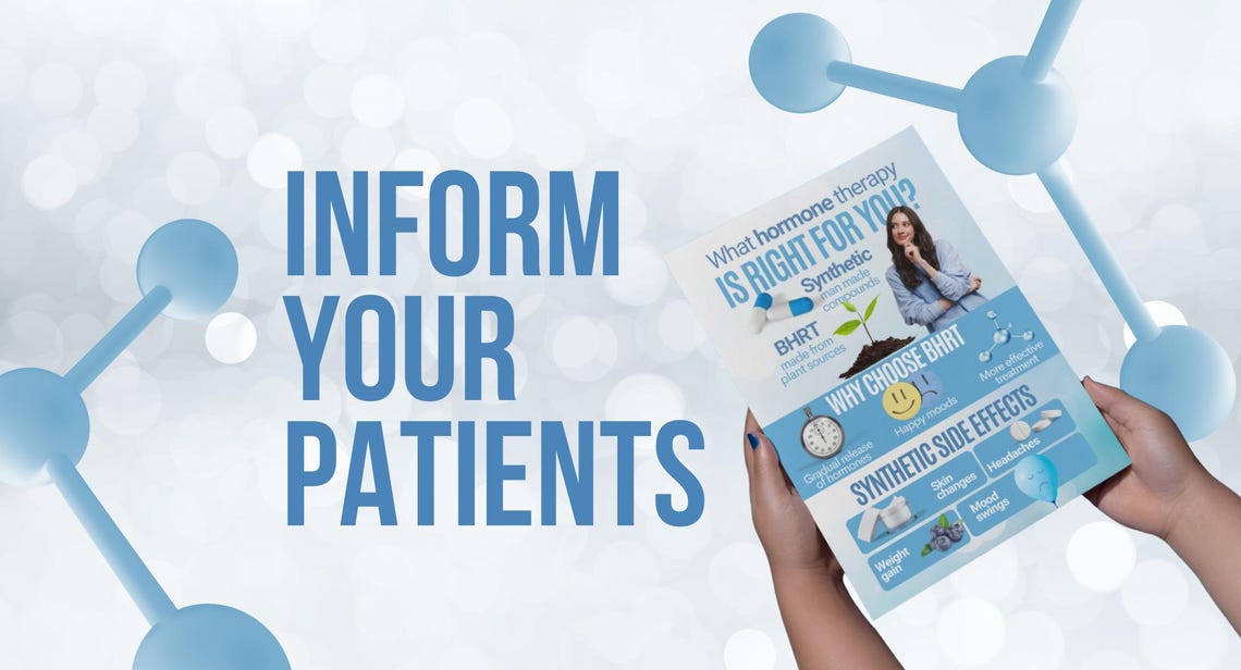 Flyer for Hormone Replacement Therapy Clinics | Printable Marketing ...