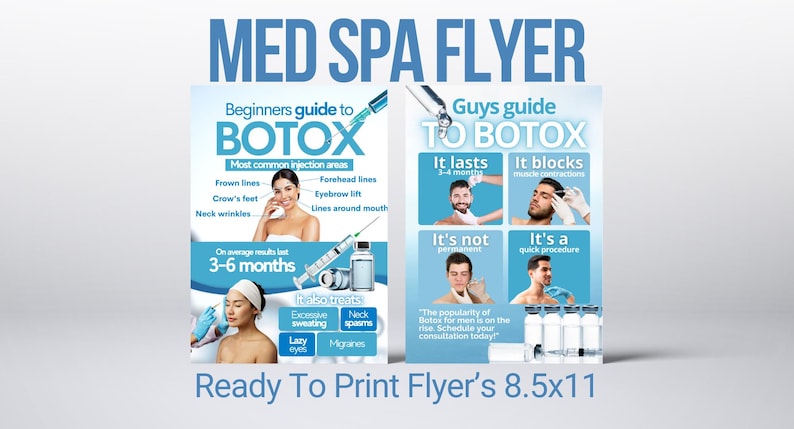 Medical Spa Flyer Canva Template | Medspa Marketing Flyer | Nurse ...