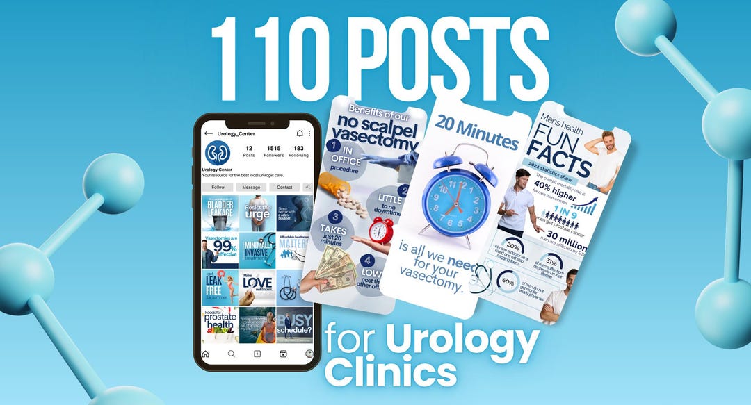 Urology Clinic Social Media Bundle | Reels for Urology Health ...