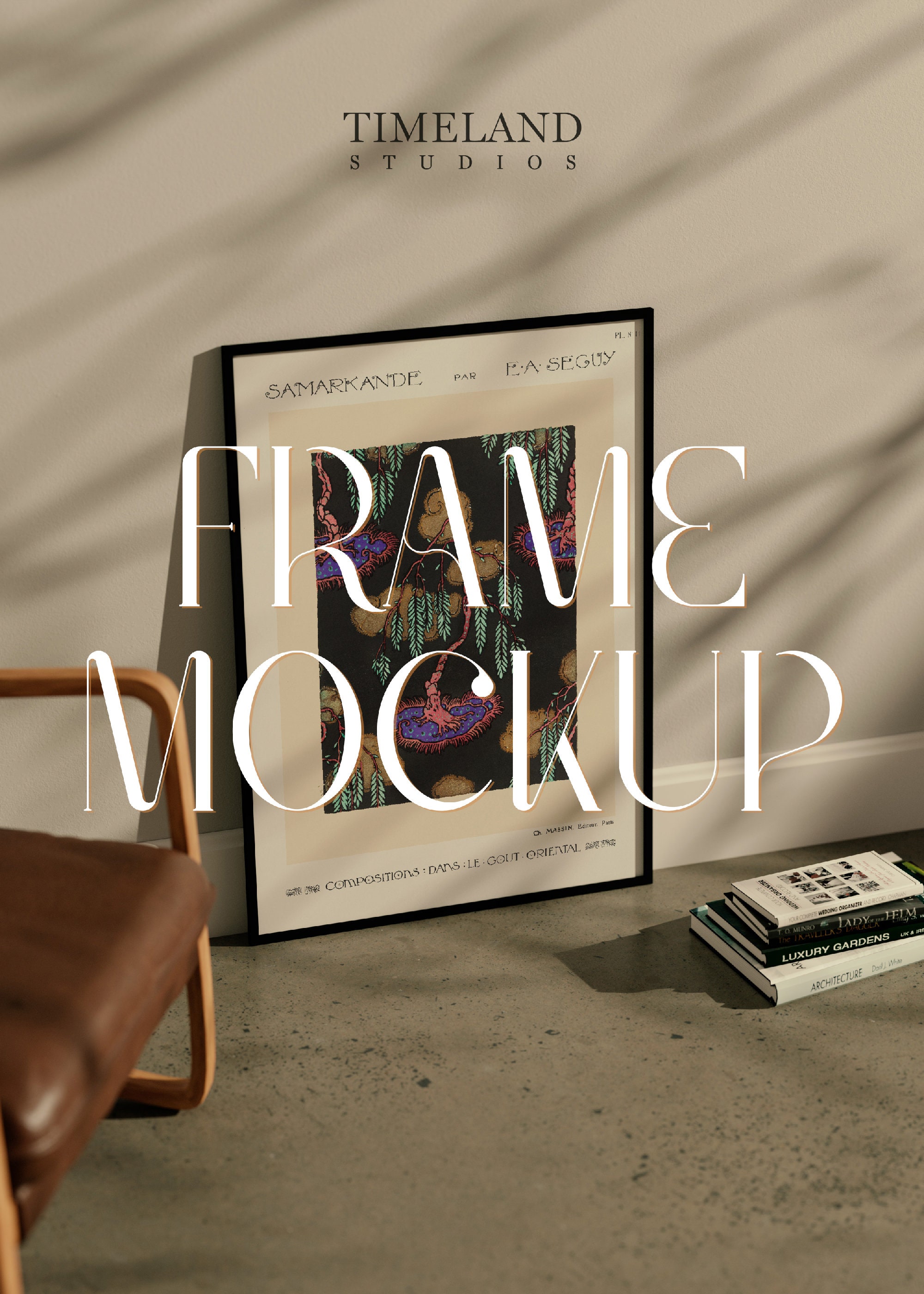 25x36 Ratio Frame Mockup, Wall Art Mockup, Interior Single Frame Mockup ...