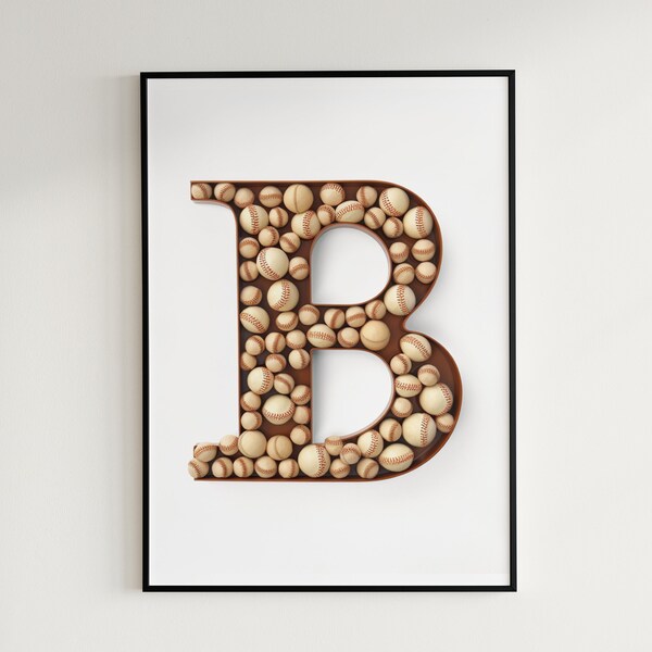 Letter B Poster - Etsy