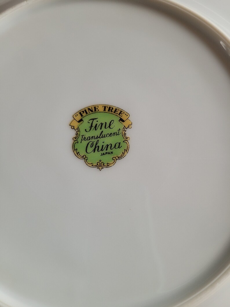 3 Vintage Pine Tree Translucent Dinnerware Pieces Free - Etsy