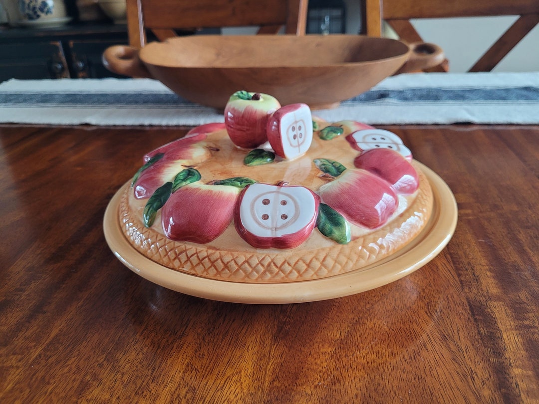 Beautiful Vintage Apple Pie Keeper 11.5 Inches in Diameter - Etsy