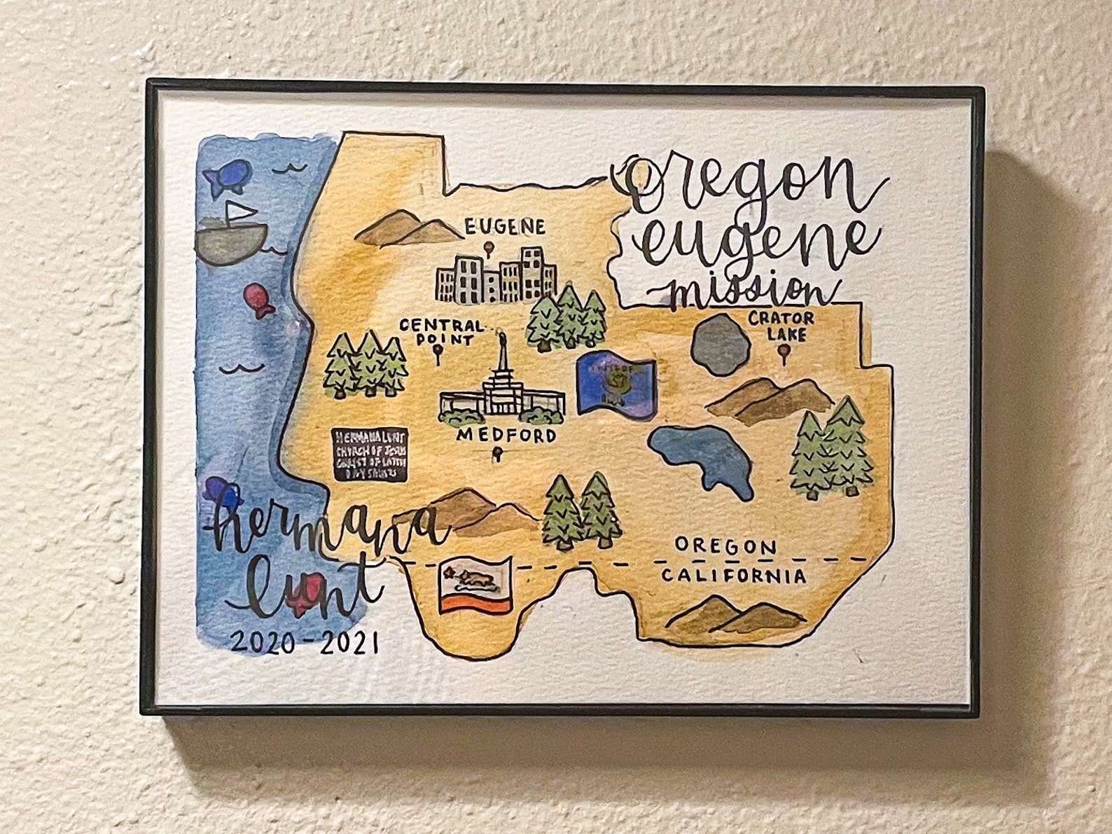 Custom Mission Map | LDS Mission | Elder Sister Missionary | Keepsake ...