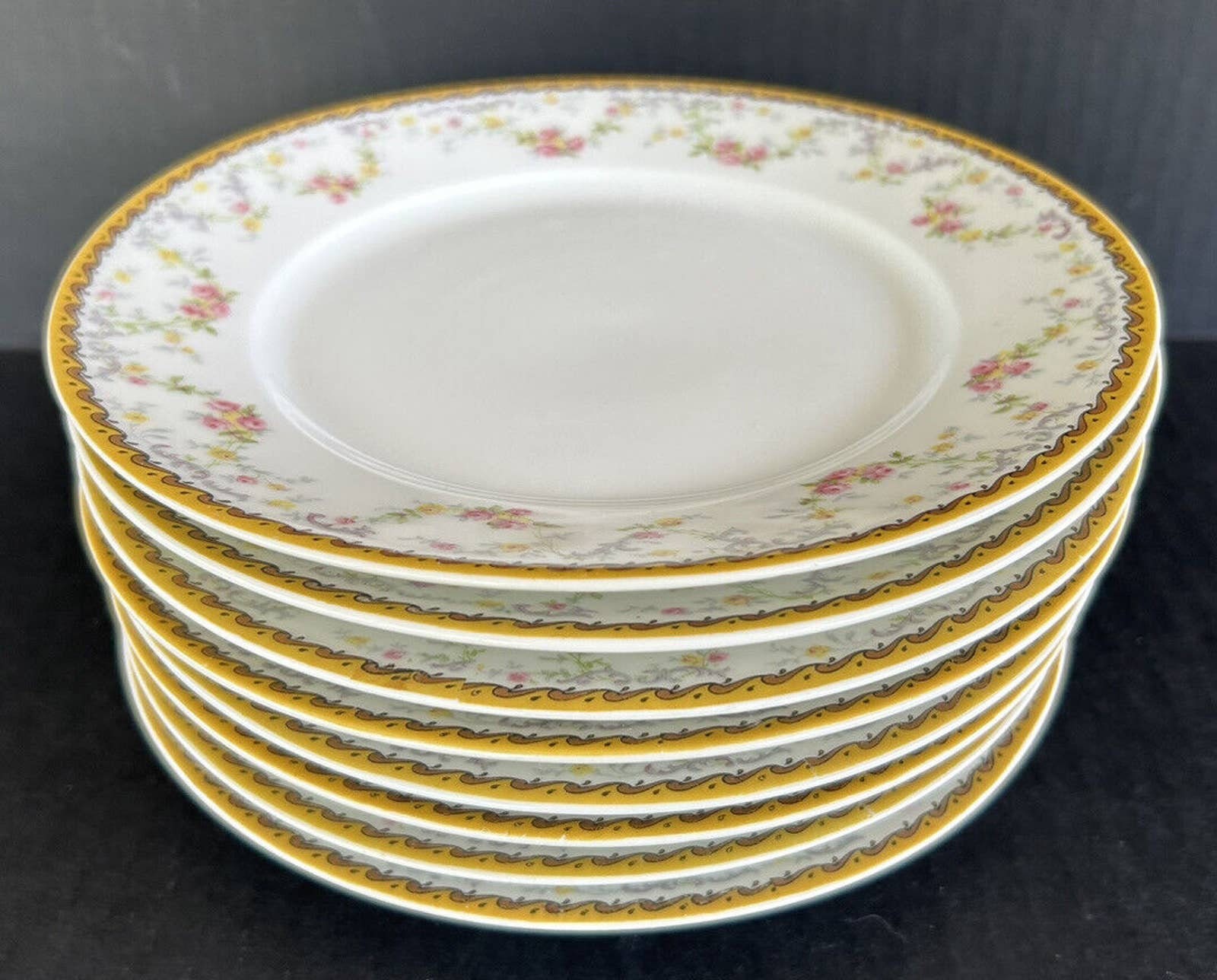 Theodore Haviland Limoges Spa Salad Plates 7 1/2 Set of 8 France Circa ...