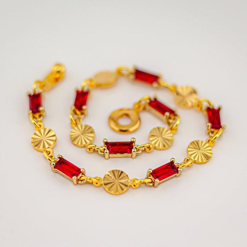 Red and Gold - Etsy