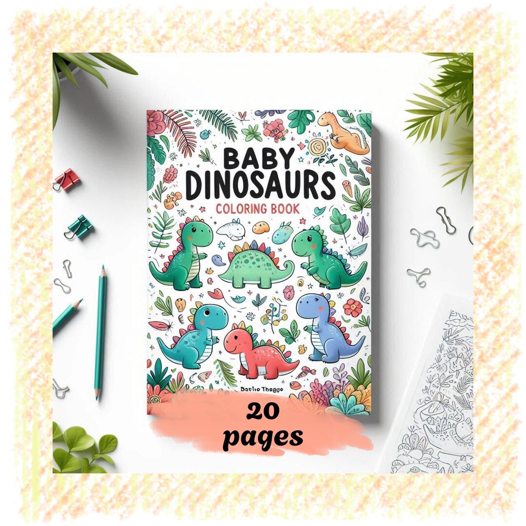 Baby Dinosaurs Coloring Book for Kids, Printable PDF Download ...