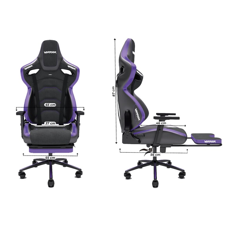 Warrior Kratos Gaming Chair With Footrest, Ergonomic Gaming Chair ...