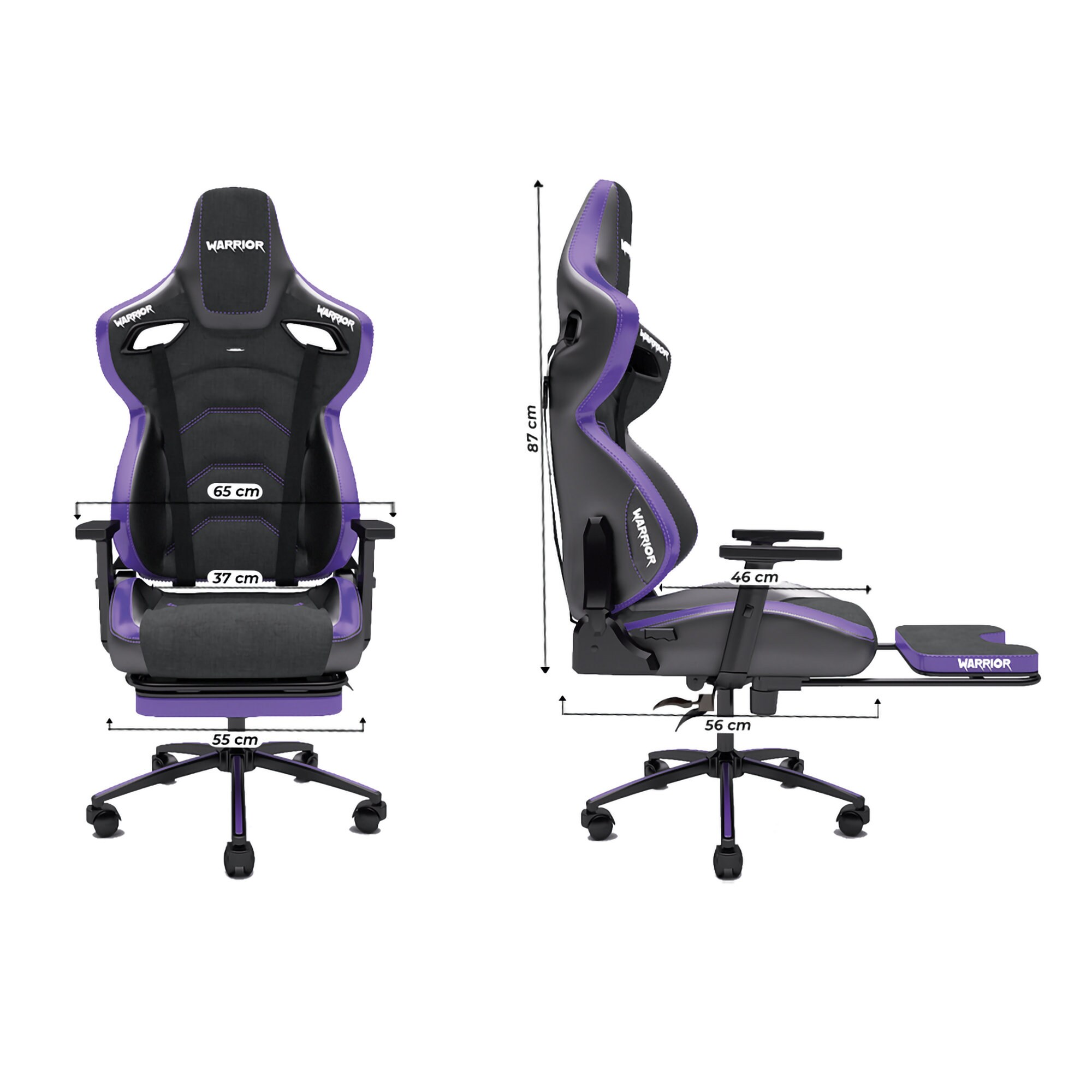 Warrior Kratos Gaming Chair With Footrest, Ergonomic Gaming Chair ...