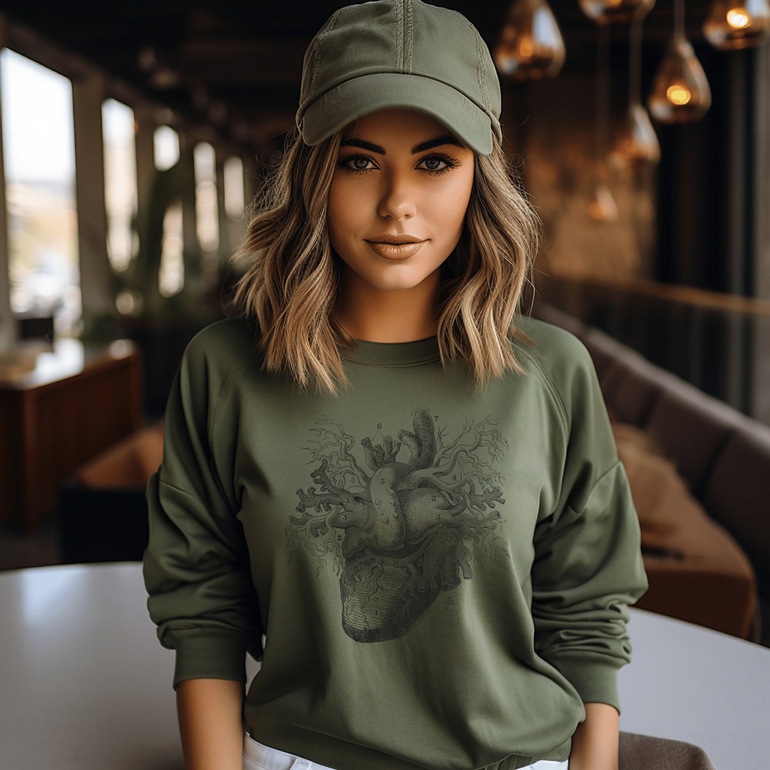 Anatomy Heart Sweatshirt, Cardiology Student Shirt, Medical ...