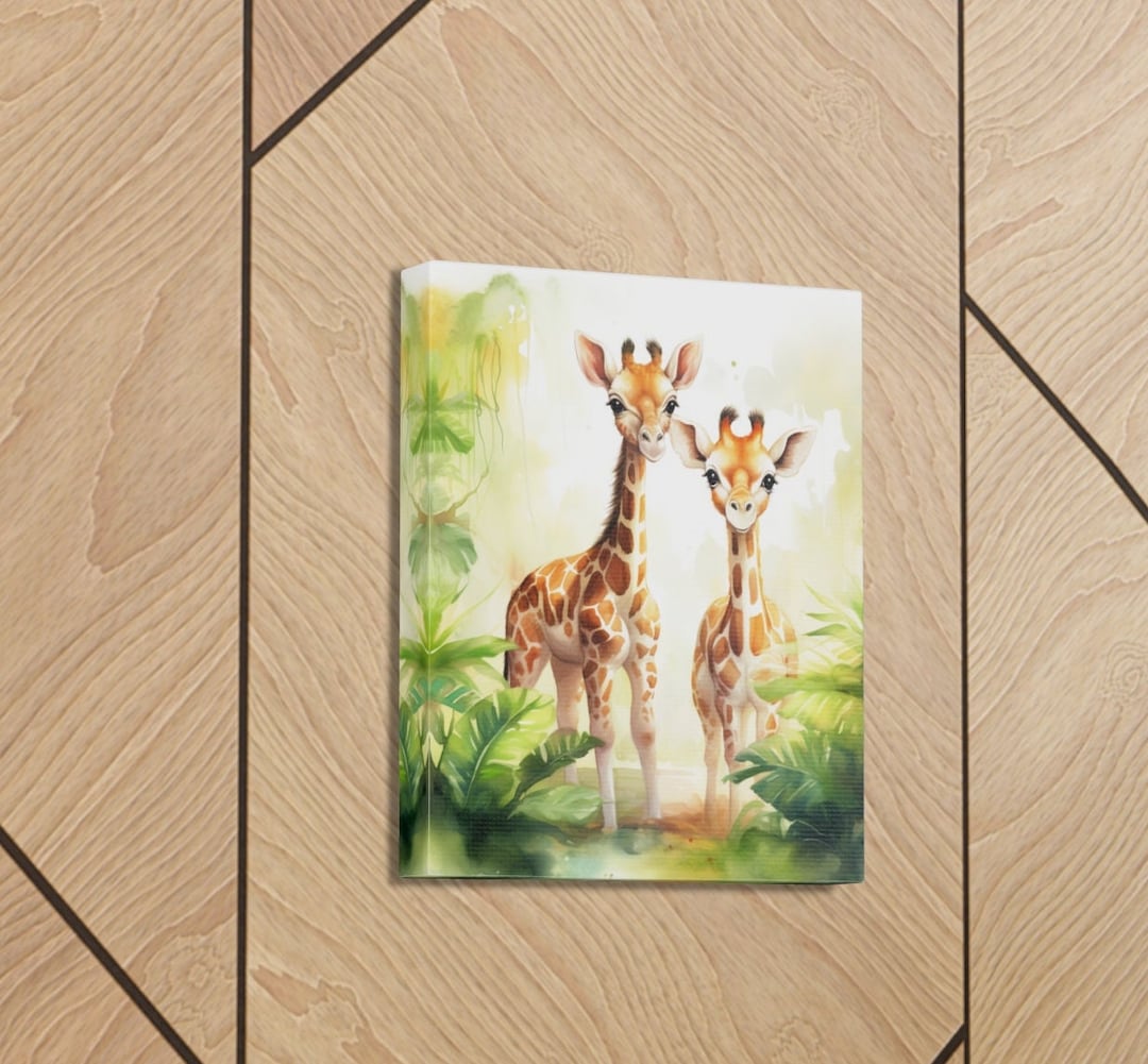 Giraffe Nursery Wall Art, Giraffe Kids Print, Nursery Canvas, Nursery ...