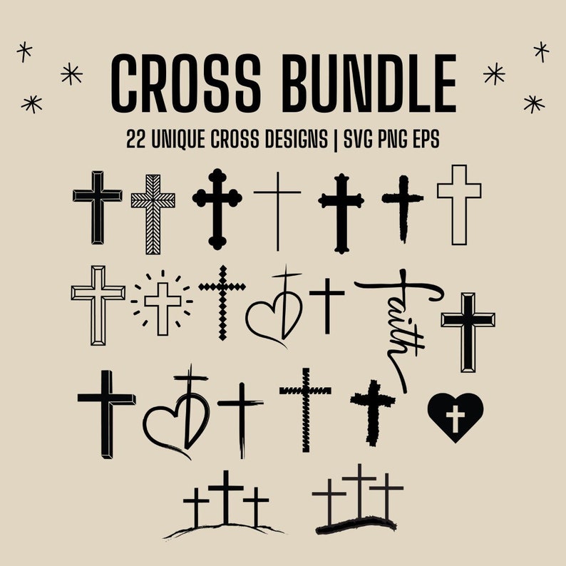 Cross Svg Bundle - Cross Svg, Love Svg, Easter Svg, Cross Cut Files ...