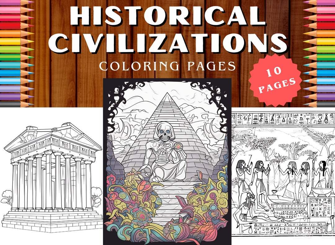 Historical Civilizations Coloring Pages, Printable Children Coloring ...