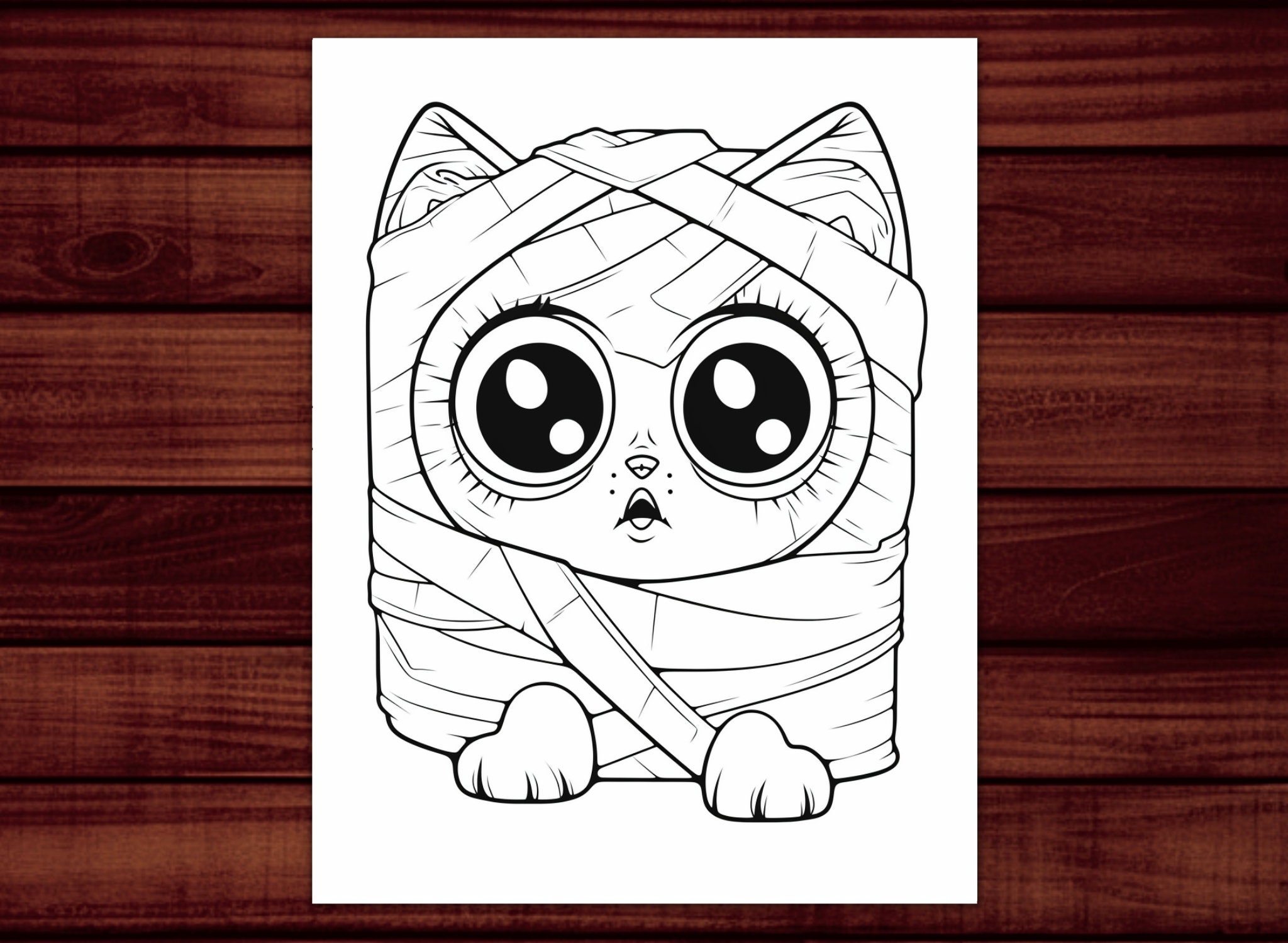 Kawaii Halloween Coloring Pages 30 Spooky-cute Printable - Etsy