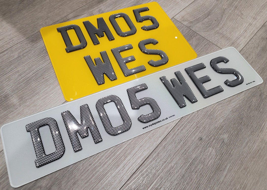 Land Rover 11x8 Rear & Standard Size Front 3D Gel/4d Car Number Plates ...