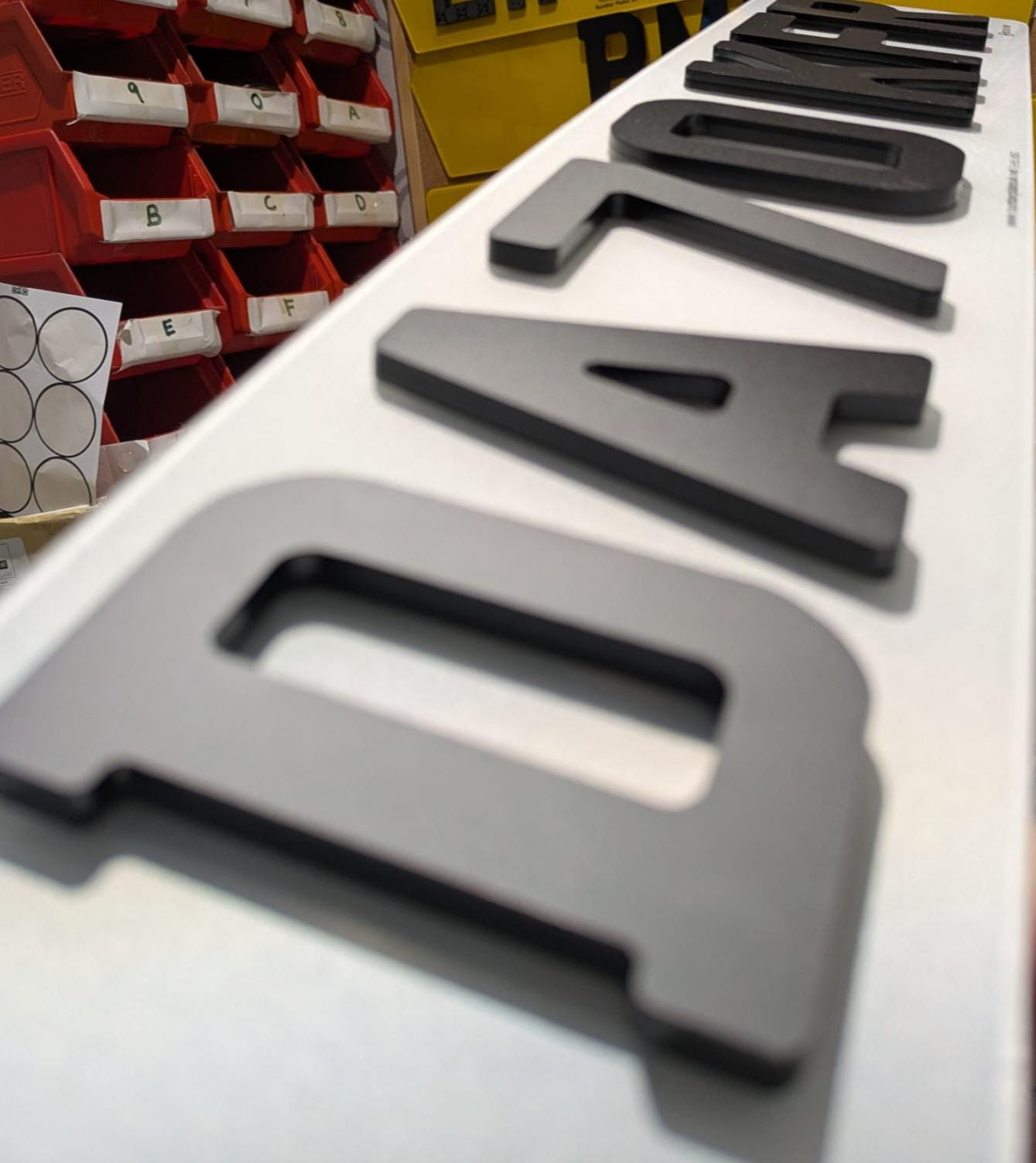 6mm Matte Black 4D Car Number Plates - Etsy UK