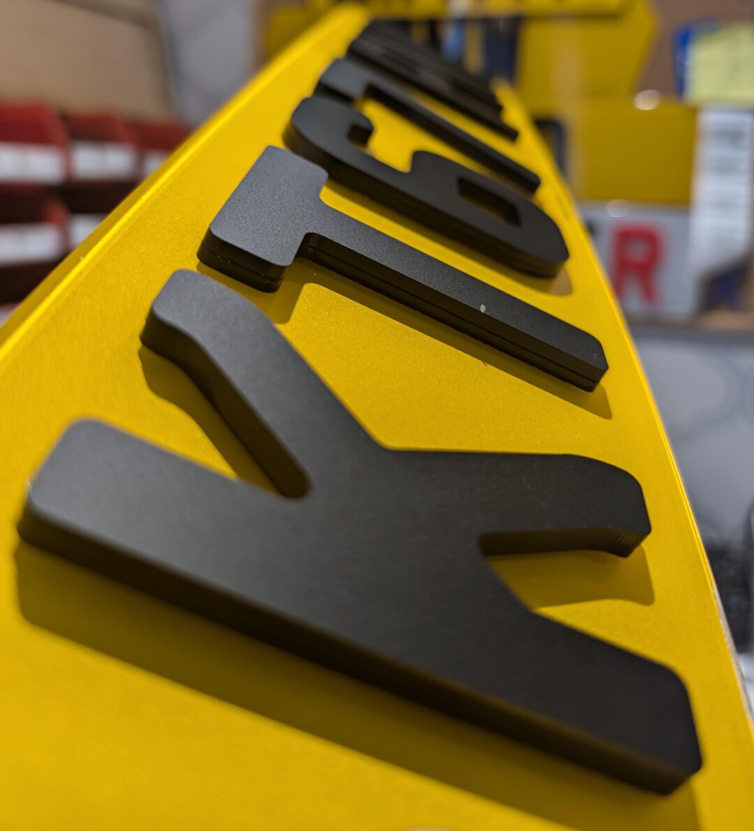 6mm Matte Black 4D Car Number Plates - Etsy UK