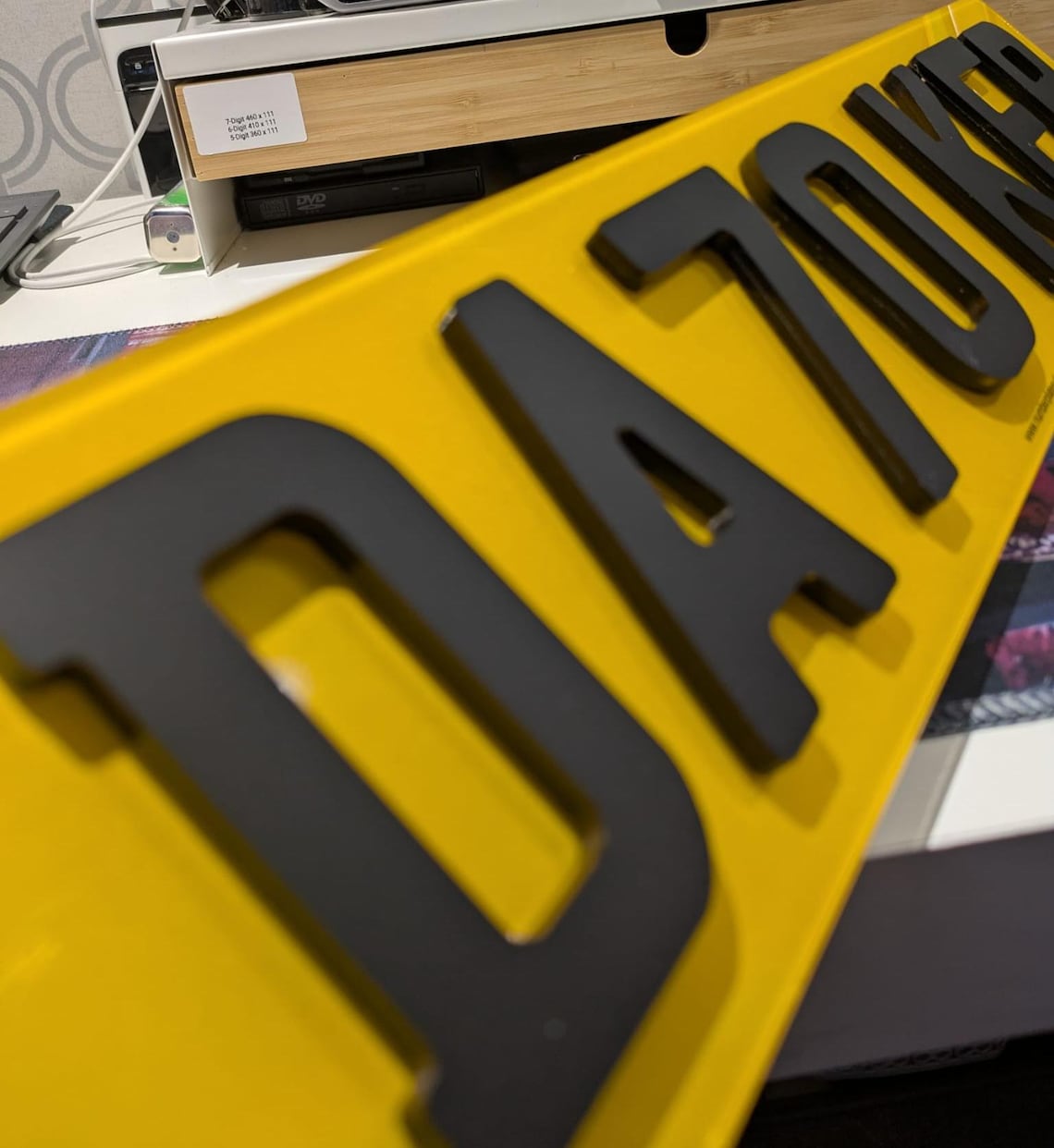 6mm Matte Black 4D Car Number Plates - Etsy UK