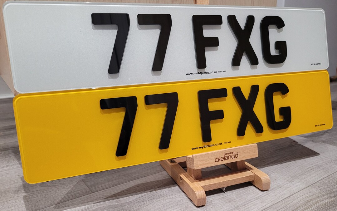 3mm Black 4D Laser Cut Car Number Plates - Etsy