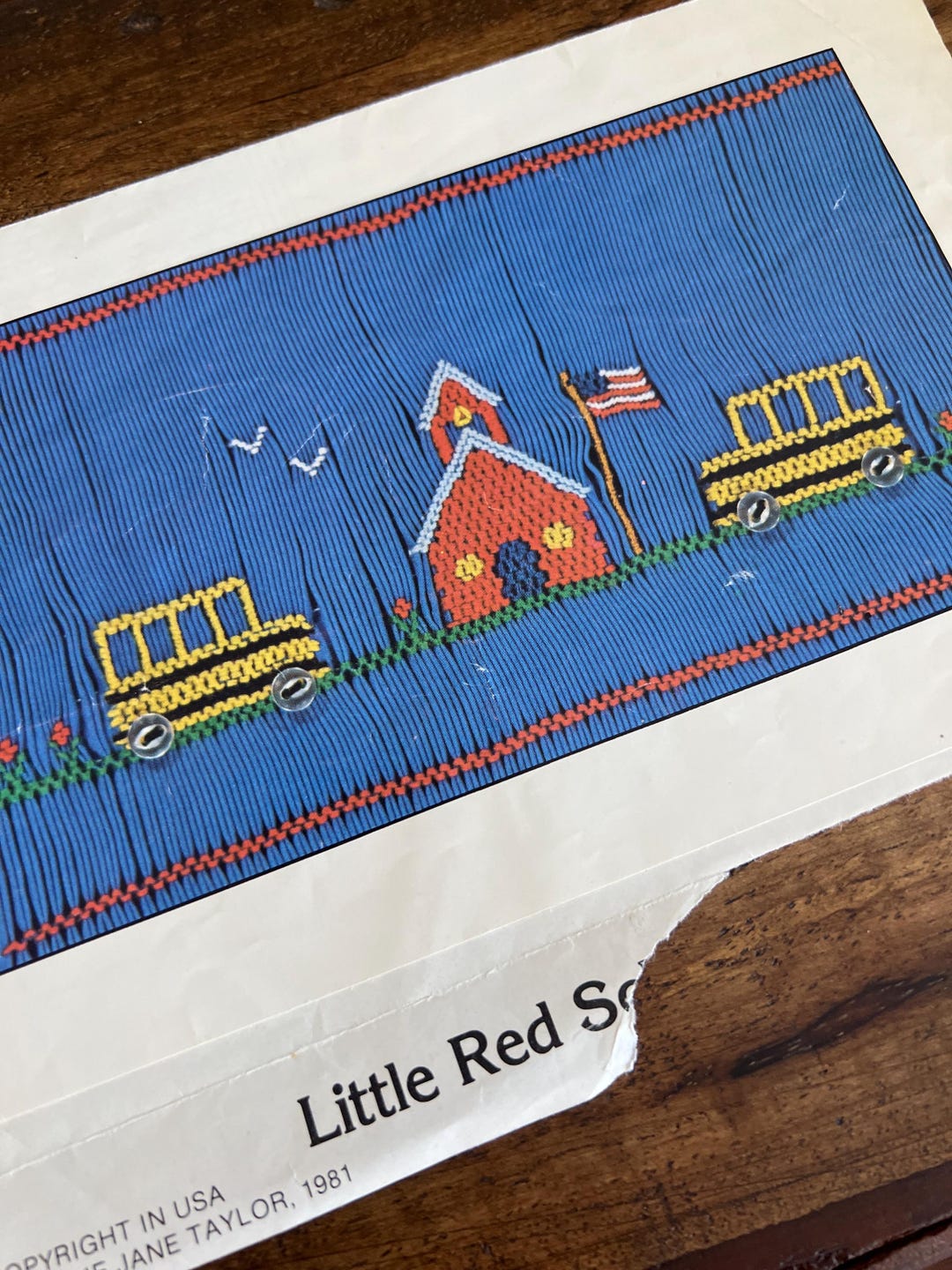 Little Red Schoolhouse by Mollie Jane Taylor Smocking Plate Heirloom ...