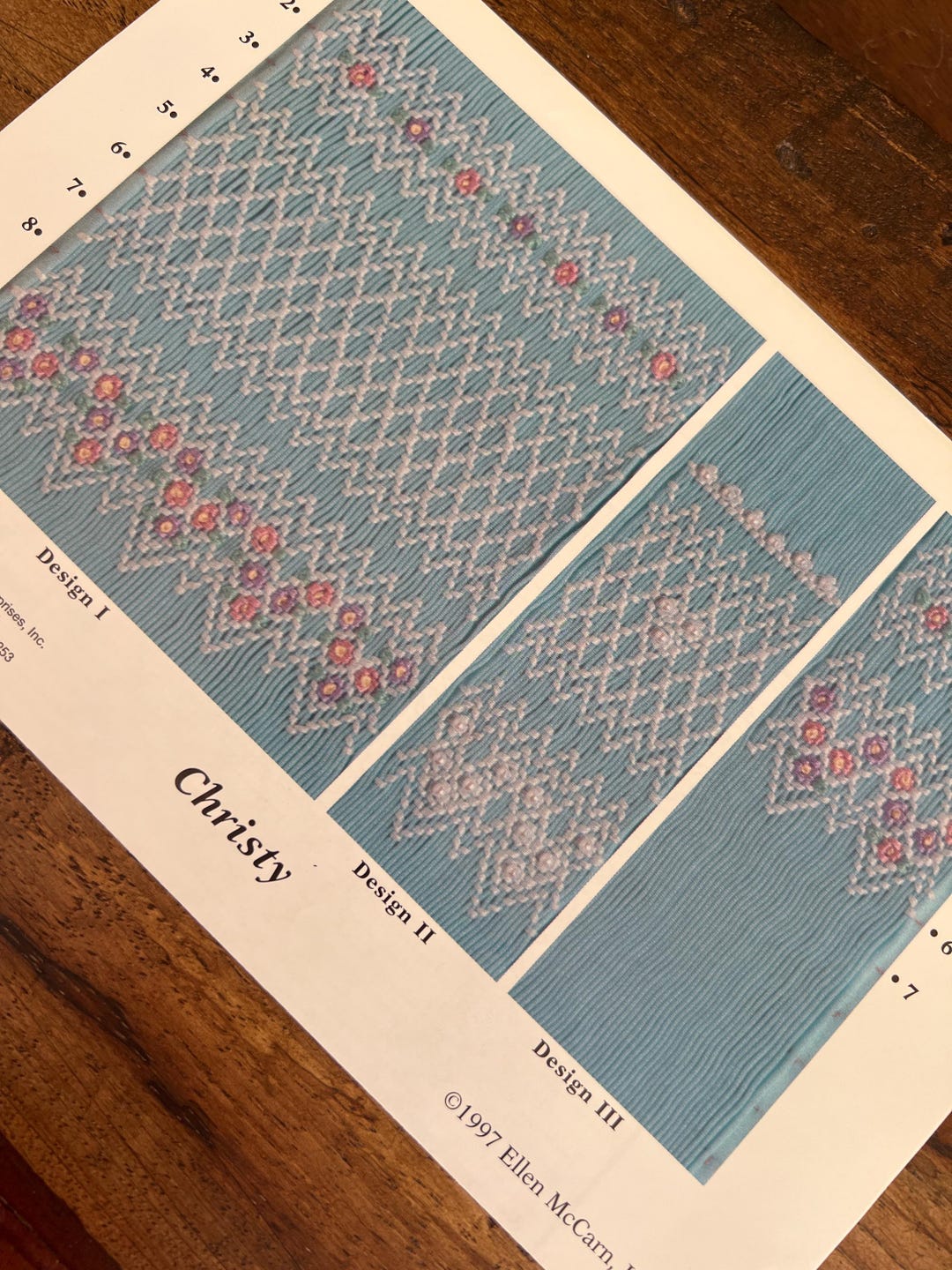 Christy by Ellen Mccarn Smocking Plate Heirloom Sewing Smocking Easter ...