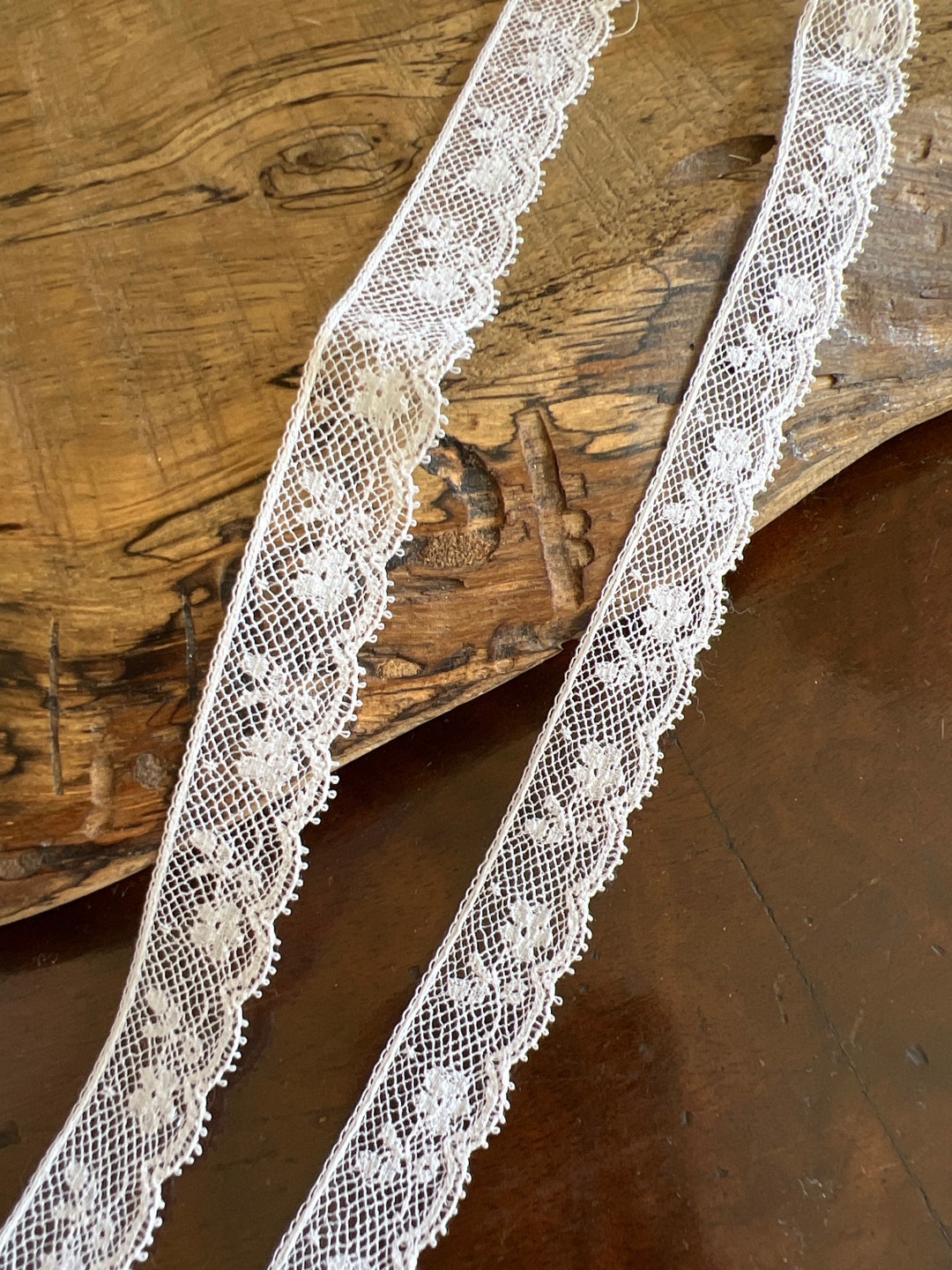 White French Val Edging Lace With Flowers 5/8" Wide Heirloom Sewing ...
