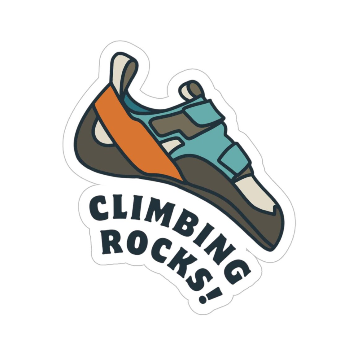 Climbing Rocks! | Transparent Water-proof Outdoor Sticker | Rock ...