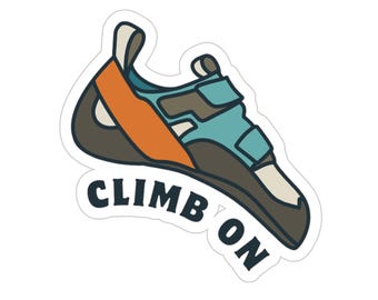 Climbing Rocks! | Transparent Water-proof Outdoor Sticker | Rock ...