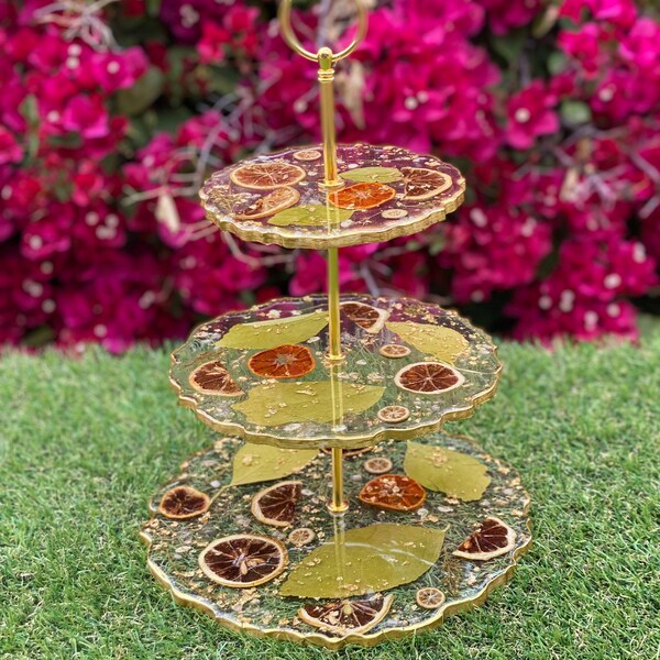 Three Tiered Tray Etsy