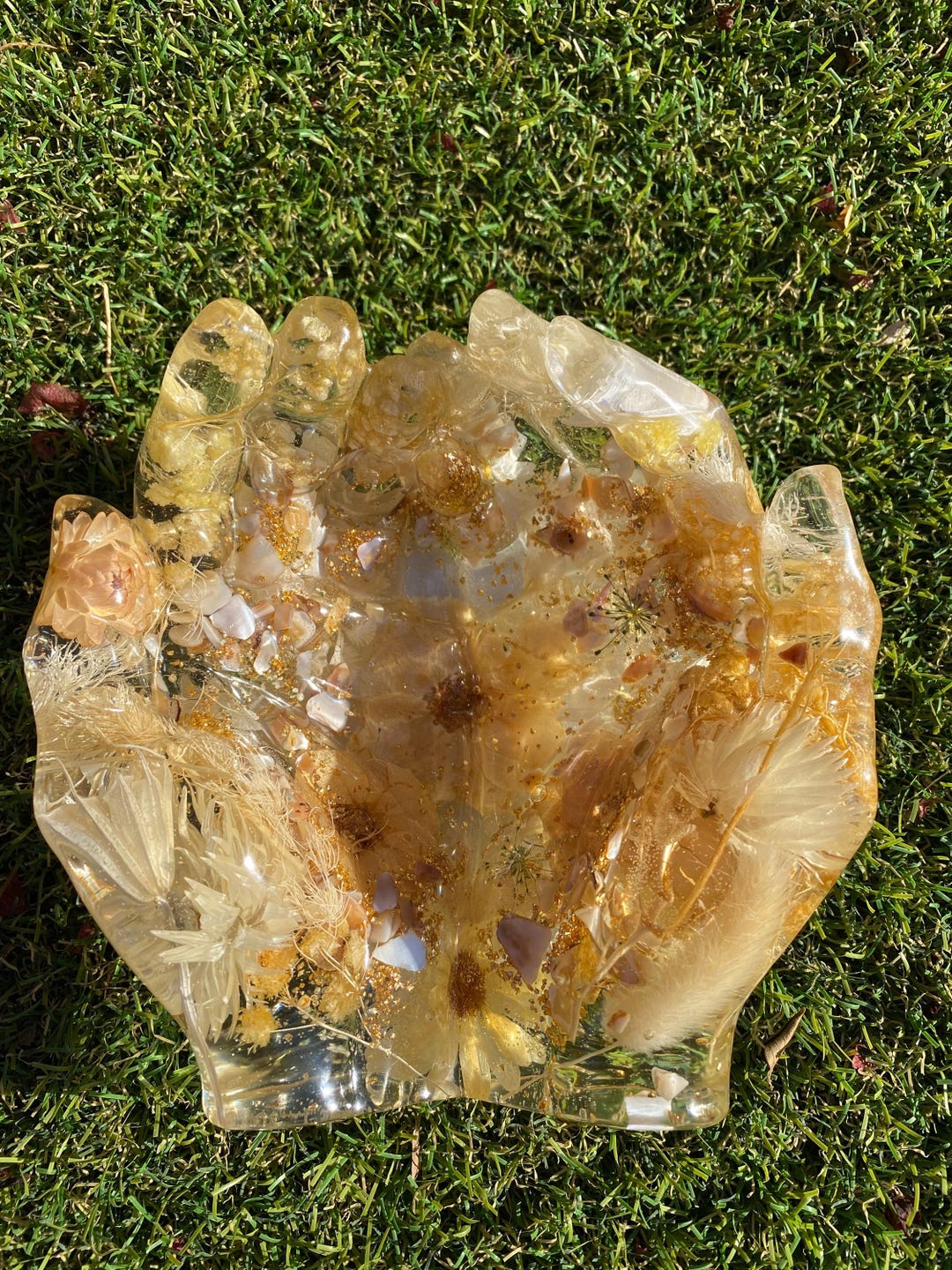 Resin Hand Shape Bowl, Handcrafted Bowls, Home Decor Ideas, Gift Ideas ...