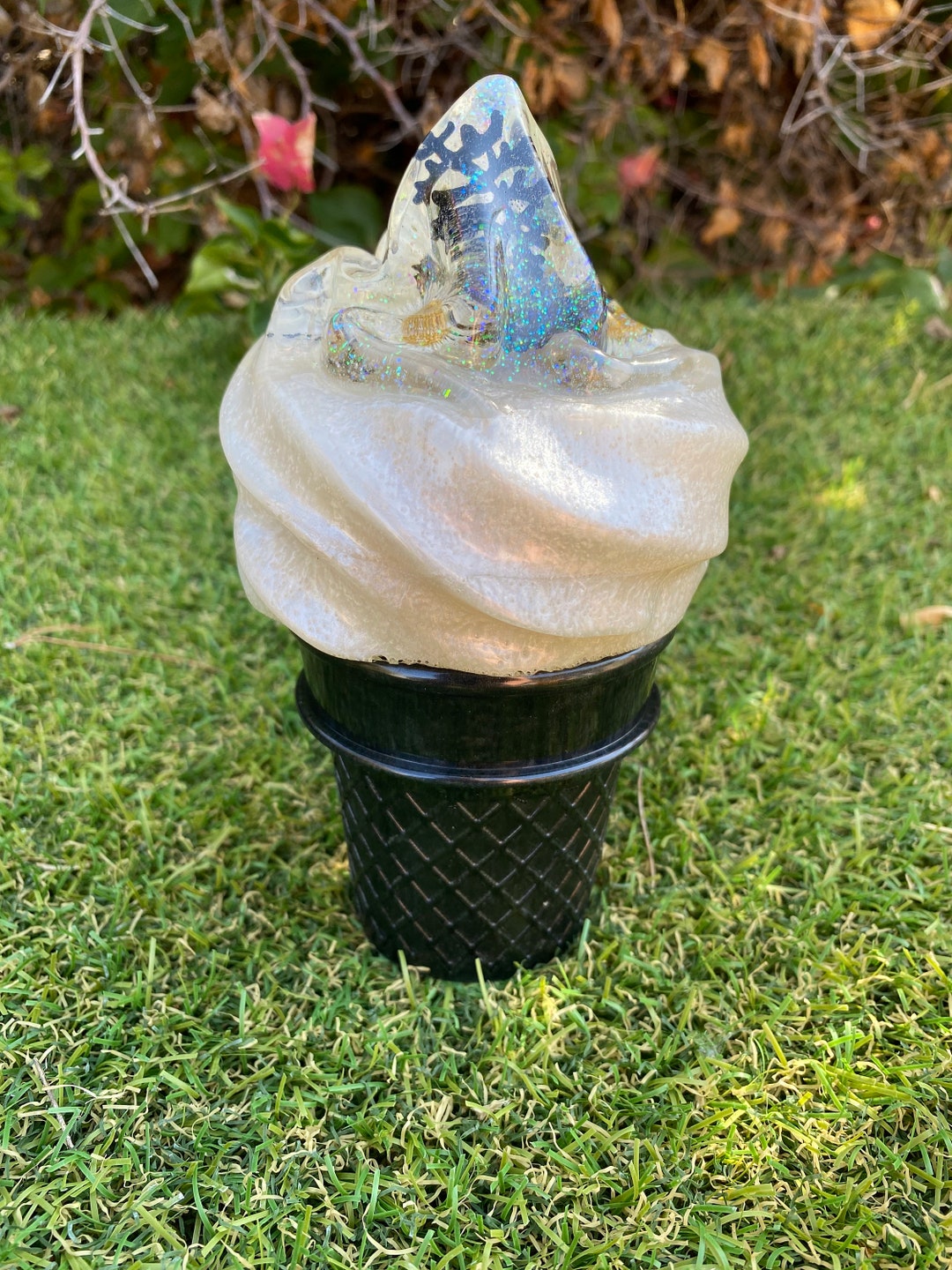 Ice Cream Cone Jar, Jars With Lids, Stash Jar, Storage Container, Resin ...