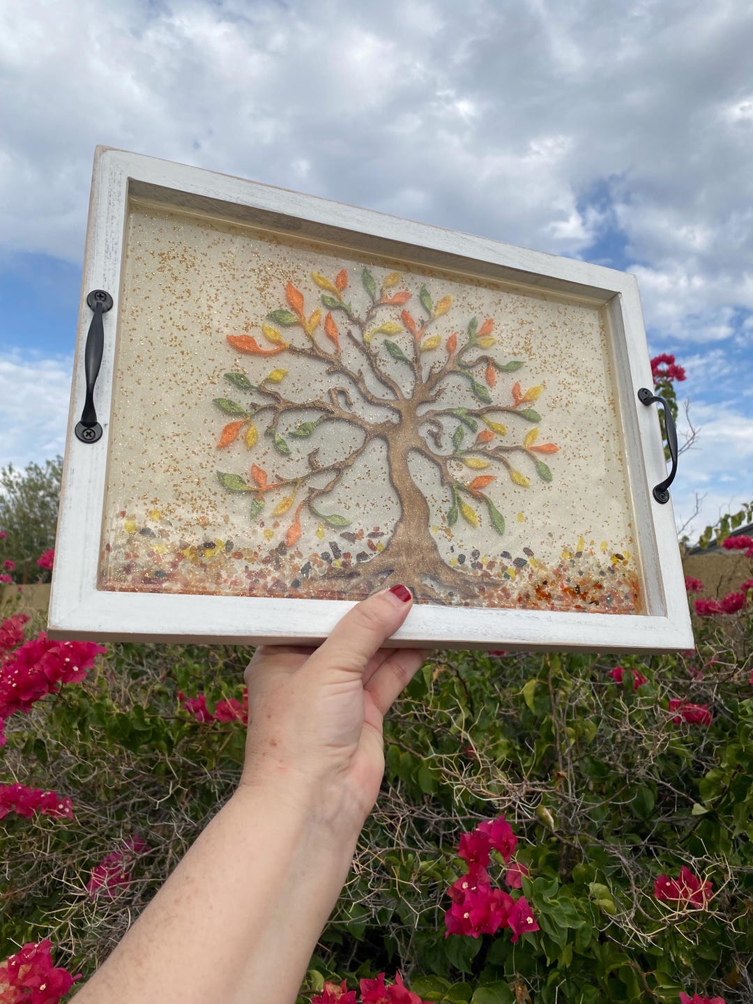 Tree of Life, Family Tree, Sacred Tree, Serving Tray, Reusable Tray ...